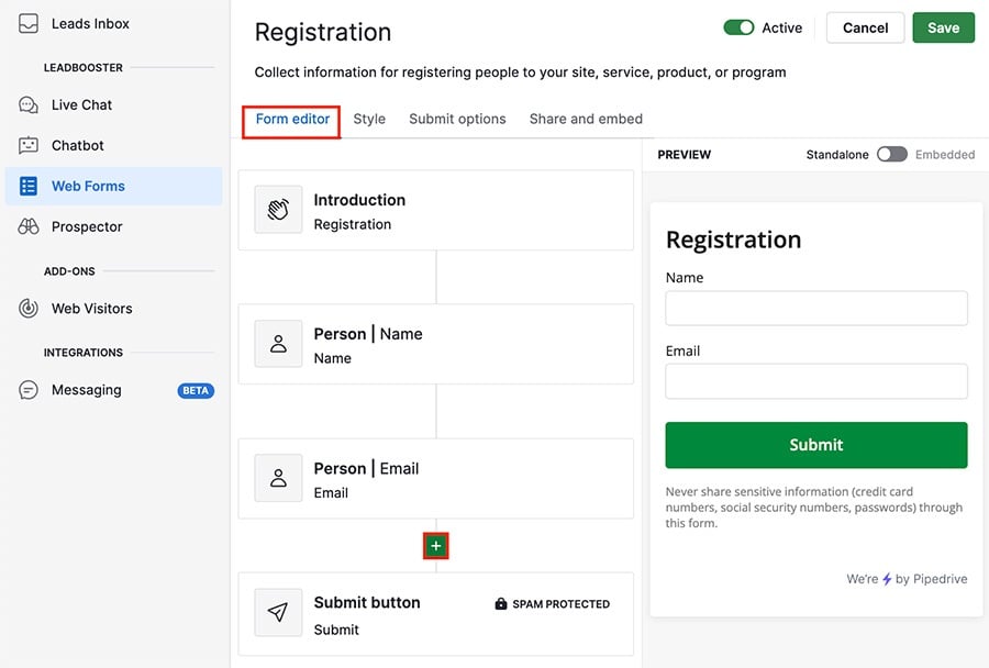 How can I create a web form that is GDPR compliant? - Knowledge Base | Pipedrive